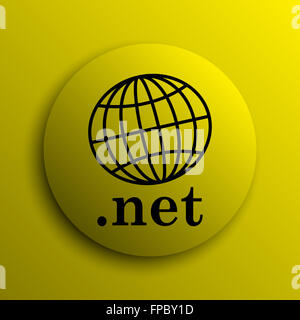 .net icon. Internet button on white background Stock Photo - Alamy