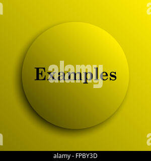 Coaching icon. Yellow internet button Stock Photo - Alamy