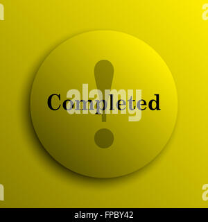 Pending icon. Yellow internet button Stock Photo - Alamy
