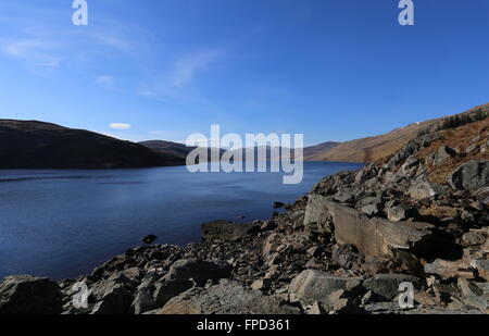 Loch Lednock reservoir Glen Lednock Scotland March 2016 Stock Photo - Alamy