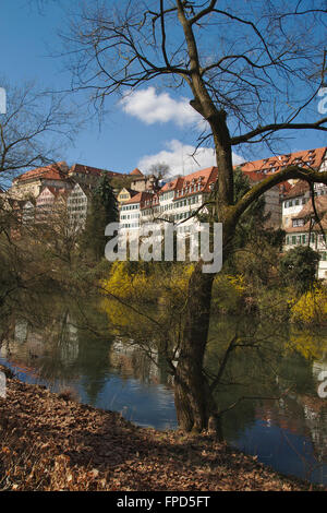 Tübingen Tuebingen town city at Neckar river panorama travel traveling ...