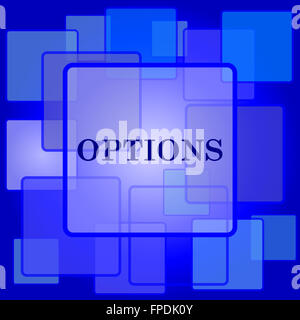 Options icon. Internet button on white background Stock Photo - Alamy