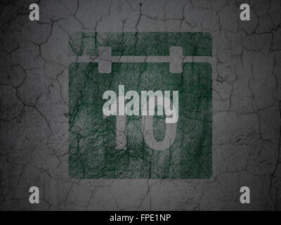 Timeline concept: Calendar on grunge wall background Stock Photo - Alamy