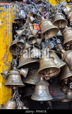 Nepal, Patan. Bells at a Hindu Temple, used to Inform the Deity of the ...