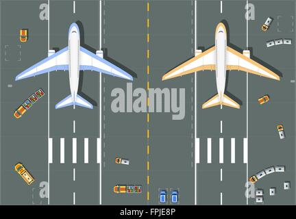 Overhead point of view airport Stock Vector Image & Art - Alamy