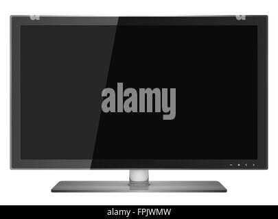 Flat screen television , blank screen Stock Photo - Alamy