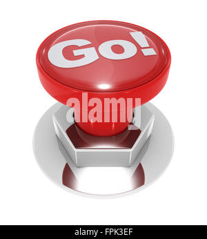 3d render. Go button icon Stock Photo - Alamy