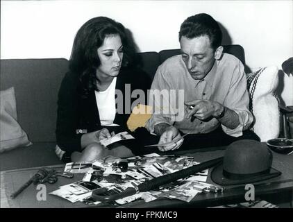 1969 - The German ''Emma Peel'' Friedel Frank from Munich. © Keystone ...