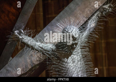 Artwork by artist David Mach on Vicar Lane, Chesterfield Town Centre ...