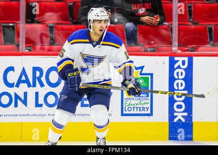 St. Louis Blues center Robby Fabbri (9) against the Tampa Bay Lightning ...