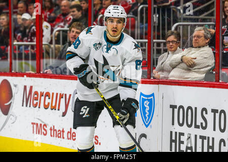 San Jose Sharks left wing William Eklund, left, scores on Los Angeles ...