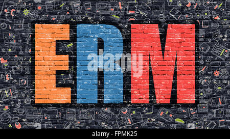 ERM in Multicolor. Doodle Design Stock Photo - Alamy