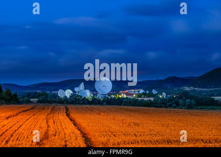 Earth station Fuchsstadt, Intelsat, satellite dishes, Hammelburg, Lower ...
