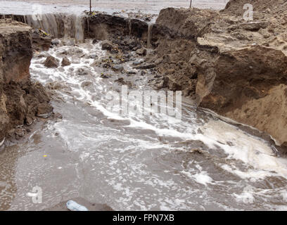 sewage, wastewater in the pit Stock Photo - Alamy