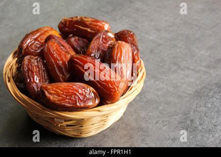 Dried Date Healthy snack Stock Photo - Alamy