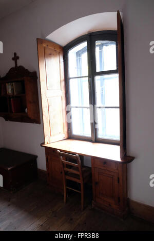 Monastic cell in the Carthusian monastery in Pleterje, Slovenia on ...