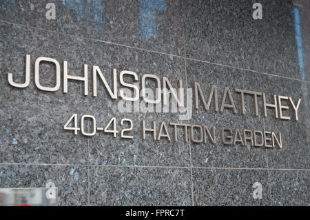 Johnson Matthey Hatton Garden Office in London UK Stock Photo - Alamy