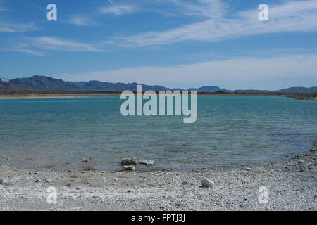Beautiful Aqua colored body of water Stock Photo - Alamy