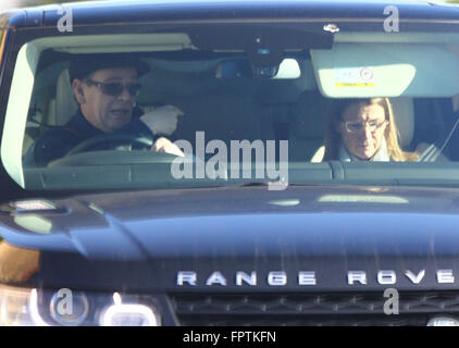 The cast of 'Eastenders' are seen outside Elstree Studios in ...