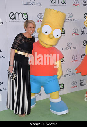 The Simpsons at the EMA 25th Annual EMA Awards 2015 on the Warner Bros ...
