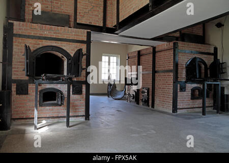 The crematorium ovens at the Nazi concentration camp of Buchenwald near ...