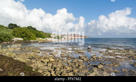 View of old Bahia Ronda Rail Bridge from Spanish Harbor Key, Florida ...