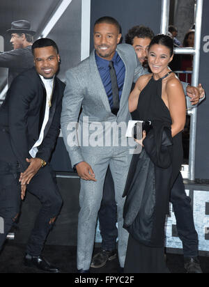 Michael B. Jordan, Emmanuelle Chriqui , Adrian Bellani 125 at The Creed ...