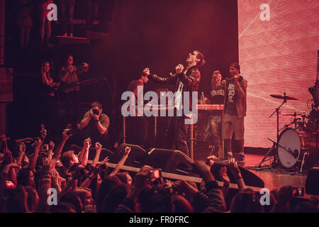 MOSCOW - 26 SEPTEMBER, 2015 : Russian rapper Kravz presents his new ...