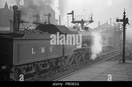 Lancashire and Yorkshire Railway 0-6-0 steam railway locomotive as LNER ...