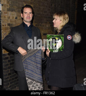 Comedian Jimmy Carr seen leaving Chiltern Firehouse with his wife after ...