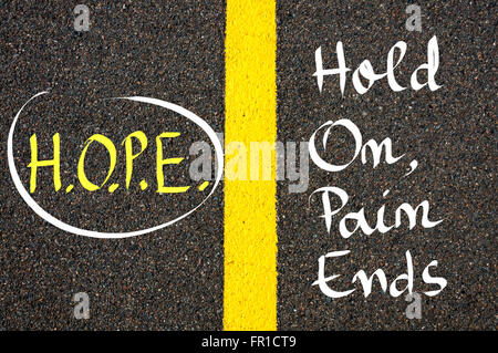 hope acronym concept , words on cut paper hard light Stock Photo - Alamy