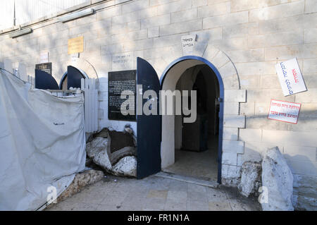 Israel, Upper Galilee, Amuka, Exterior of the grave of Yonatan ben ...