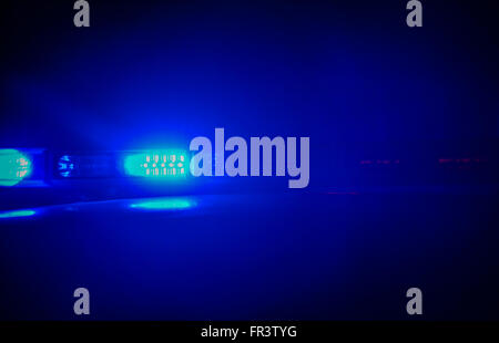 Blue light red light police fire department siren with flashing light ...