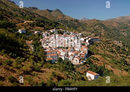 Benadalid white village, Malaga Province, Andalucia, Spain Stock Photo ...