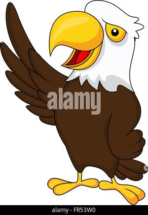 A happy cartoon hawk waving and smiling Stock Vector Image & Art - Alamy
