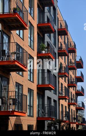 Apartment block in Royal Arsenal, Woolwich, London, England, UK Stock ...