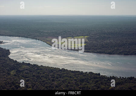 Aerial view of the Juruena River - National Park Juruena Stock Photo ...