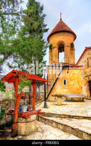Motsameta Monastery Church and Bell Tower View with Blue Sky Stock ...