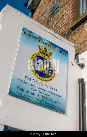 Whitstable Sea Cadets HeadQuarters HQ Middle Wall Whitstable Kent Stock ...