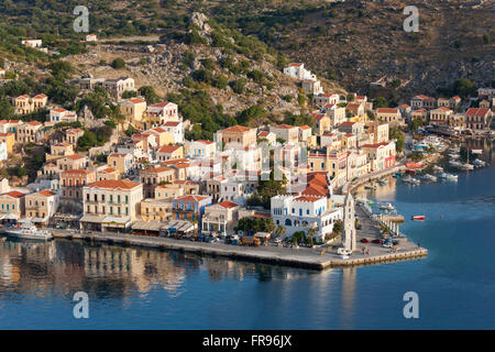 Waterfront, Symi Harbour, Symi (Simi), Rhodes (Rodos) Region, The ...