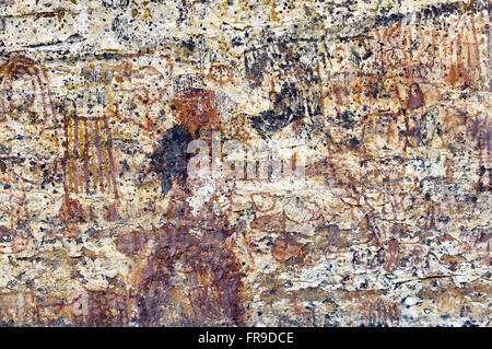 Rock inscriptions at the archaeological site Alcobaca - Catimbau ...