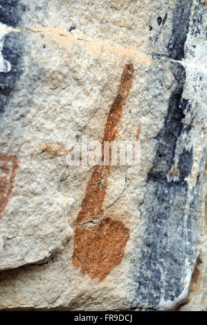Rock inscriptions at the archaeological site Alcobaca - Catimbau ...