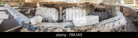 Church of the House of Peter in Capernaum, Israel Stock Photo - Alamy