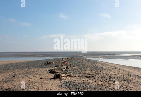 Grune point. A pebble beach that forms a spit of land in northwest ...