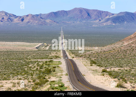 A panoramic view of State Route 374 runing from Beatty Nevada to Stock ...