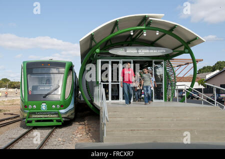 Railway train that links Juazeiro the city of Crato - called Metro ...