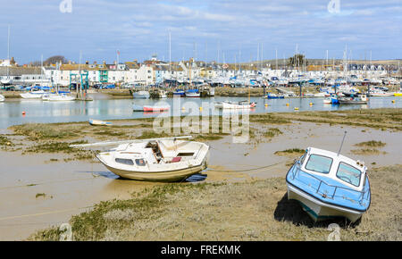 Boats and yachts in the marina on the River Adur in Shoreham-by-Sea ...