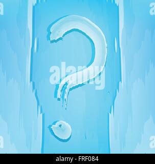 Frozen Question Mark Stock Photo - Alamy