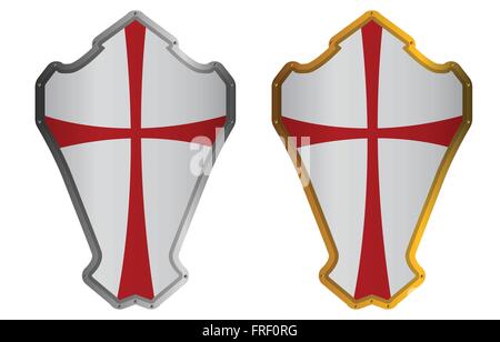 knight shields and crests Stock Photo - Alamy