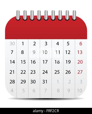 Calendar icon isolated on white background with gray frame, sign and ...